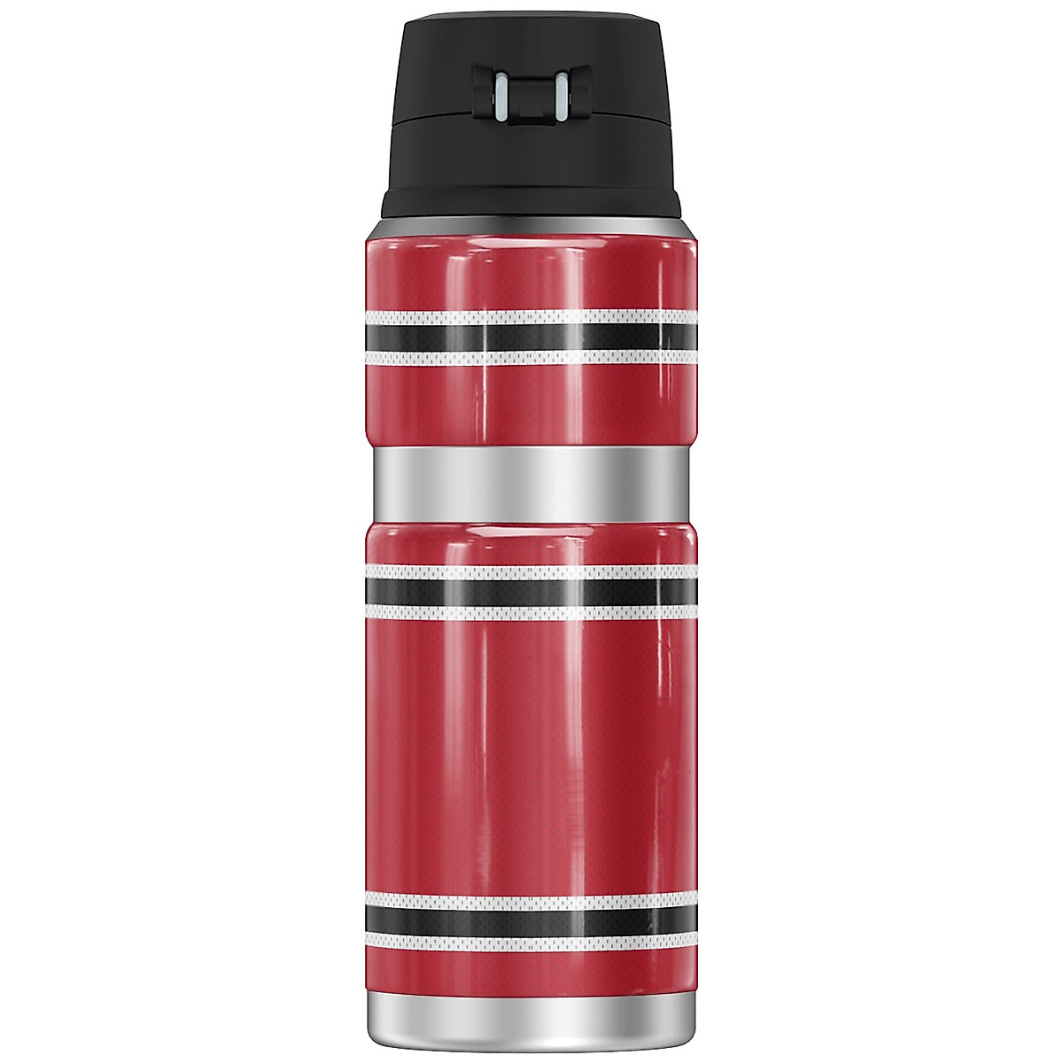 THERMOS University of Nebraska at Omaha OFFICIAL Jersey Stripes STAINLESS KING Stainless Steel Drink Bottle, Vacuum insulated & Double Wall, 24oz