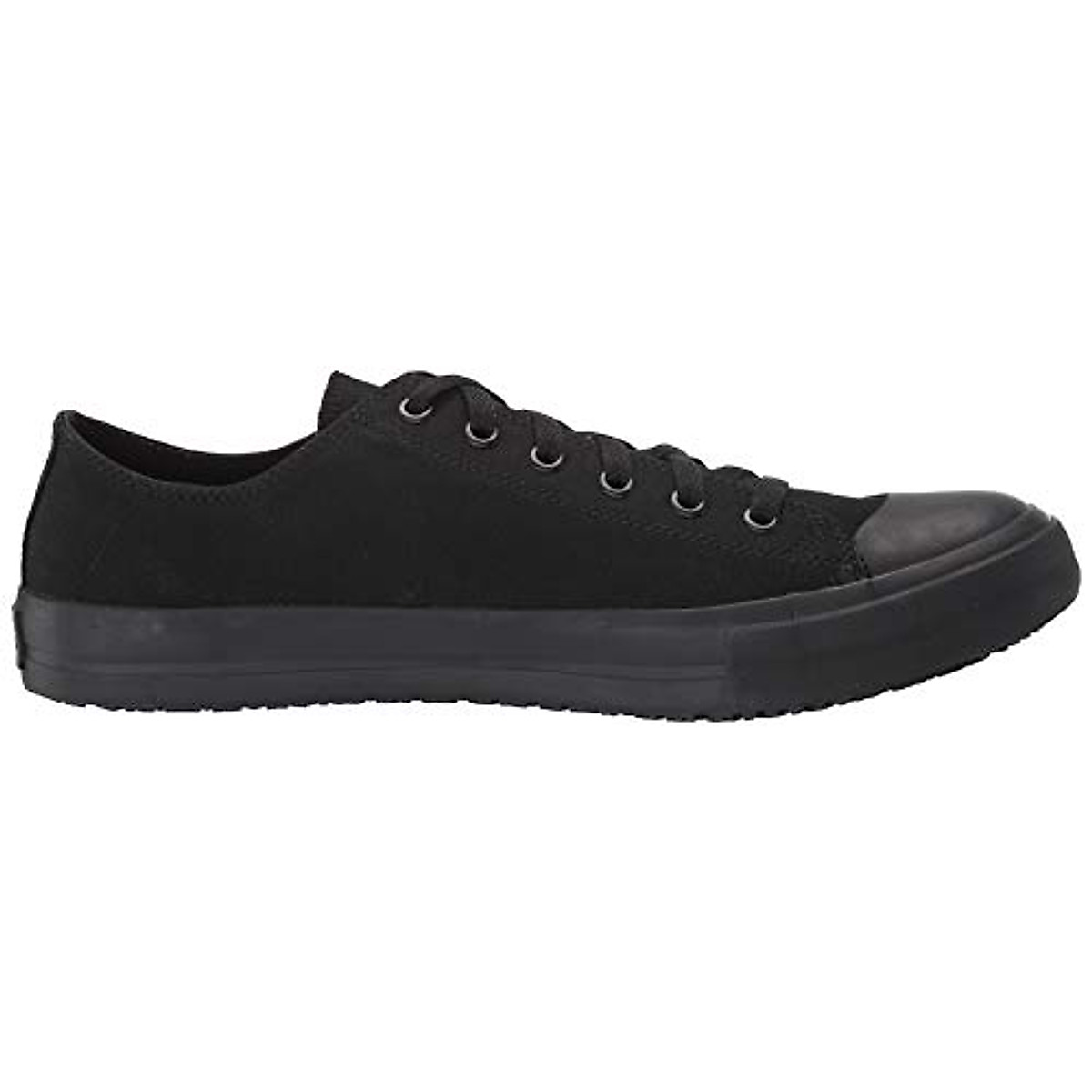 Shoes for Crews Delray, Men's, Women's, Unisex Canvas Work Shoes, Slip Resistant, Water Resistant, Black, Men's 12 / Women's 13.5
