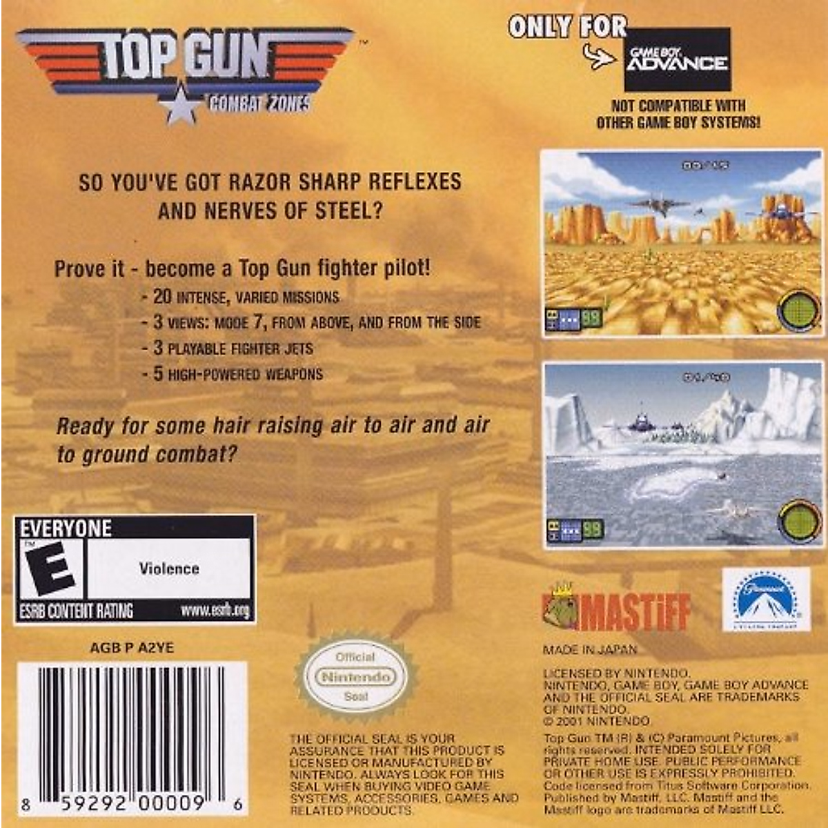 Top Gun Combat Zones