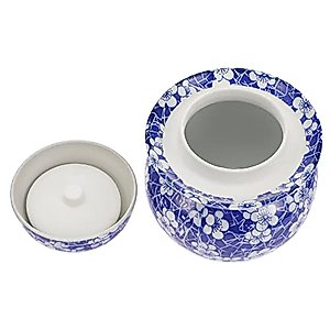 Vaguelly Ceramic Kimchi Jar Traditional Pickles Jar Pickles Storage Jar Ceramic Pickles Jar Home Storage Pot Food Storage Jar Kimchi Storage Jar Food Ceramic Canister Household Jar
