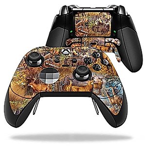 MightySkins Skin Compatible with Microsoft Xbox One Elite Controller - Deer Pattern | Protective, Durable, and Unique Vinyl wrap Cover | Easy to Apply, Remove, and Change Styles | Made in The USA