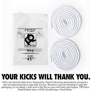 Proof Culture Premium Jordan 11 Laces - Oval Thick Shoe Laces for Sports and Gym - Round Shoe Laces Replacement