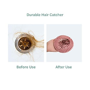 GD Hair Catcher Drain Covers Shower Hair Stopper and Silicone Bathtub 4 Pack