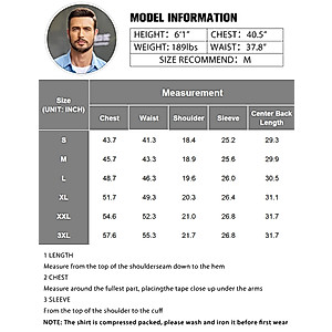 COOFANDY Mens Button Down Overshirt Jacket Casual Long Sleeve Shirts Stretch Dress Shirt