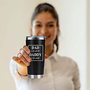 Dad In The Streets Daddy In The Sheets Tumbler 20 Oz - First Father s Day Gifts For New Dad, Godfather - Gift For First Time Dad, Grandpa, Papa - Dad To Be Gifts For 1st Time Dad, Expectant Father