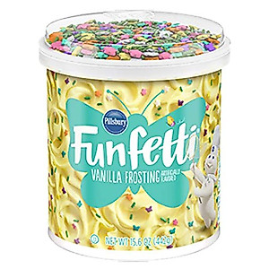 Pillsbury Easter Funfetti Cake Mix Kit! Spring Cake Mix With Candy Bits and Vanilla Frosting! Enjoy The Festive Colors And Delicious Flavor Of Spring Cake! Perfect For Easter Treat!