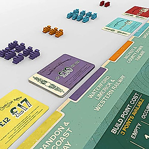 Capstone Games: Irish Gauge, Strategy Board Game, High Player Interaction, Quick 60 Minute Play Time, 3 to 5 Players, Ages 12 and Up