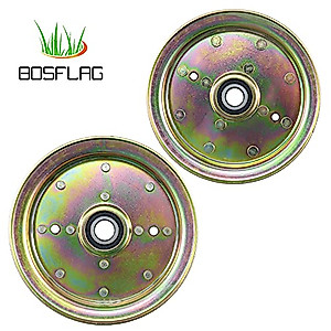BOSFLAG 2 Pack 539132728 Idler Pulley Replaces Husqvarna 539132728 Idler Pulley, Husqvarna 589766102, 539112196, 589766101 for Husqvarna RZ4623, MZ6128, Z246, RZ46i, MZ61, RZ5424, MZ5225 Lawn Tractors