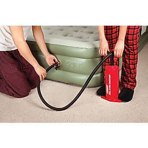 Coleman QuickPump Dual-Action Air Pump, High-Pressure Pump Inflates to 9 PSI, Includes 3 Valve Adapters & Extension Hose for Quick Inflation & Deflation