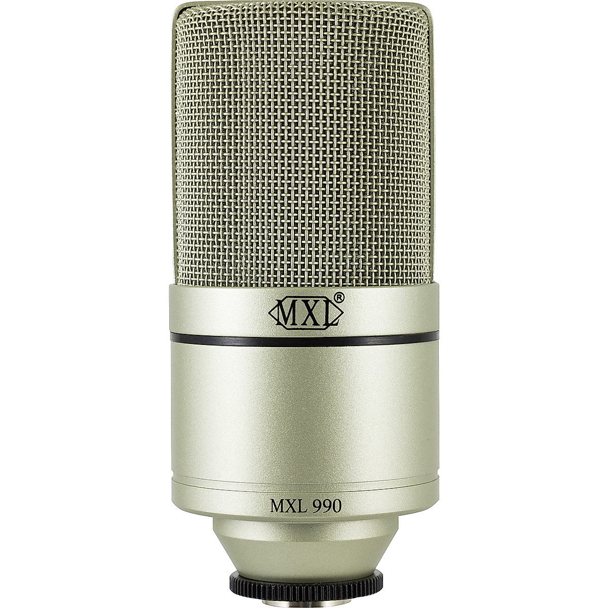 MXL 990/991 Large and Small Diaphragm Condenser Microphone Bundle Project/Home Studio Recording | XLR | Cardiod (Champagne)