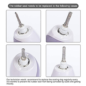 Electric Toothbrush Waterproof Shaft Rubber Pad Compatible with Philips HX6511 HX6530 HX6710 HX6730 HX6920 HX6930 HX6950 HX9140 HX9340 HX9350 HX9160 HX939V Universal Waterproof Rubber Seal Ring