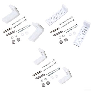 Toilet Bidet L-shaped Foot Mounting Bolts Set Toilet Pan Fix To Floor Kit Repair Fixings Fitting Closestool Anchor Accessories(S)