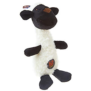Outward Hound Scruffles Lamb Plush Squeaky Dog Toy, Small