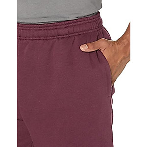 Amazon Essentials Men's Fleece Sweatpant (Available in Big & Tall), Burgundy, Large