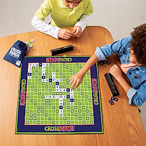 MindWare CrossMath - Engaging 2-4 Player Math Games for Kids, Multiplication Game - Includes Additional Activities and Guidebook