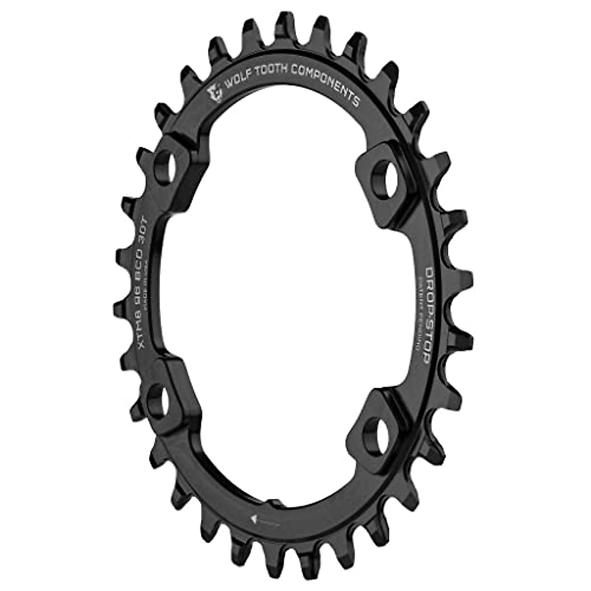 Wolf Tooth 64 mm BCD Round Mountain Bike Chainrings (26 Tooth Universal, Drop-Stop A, MTB)