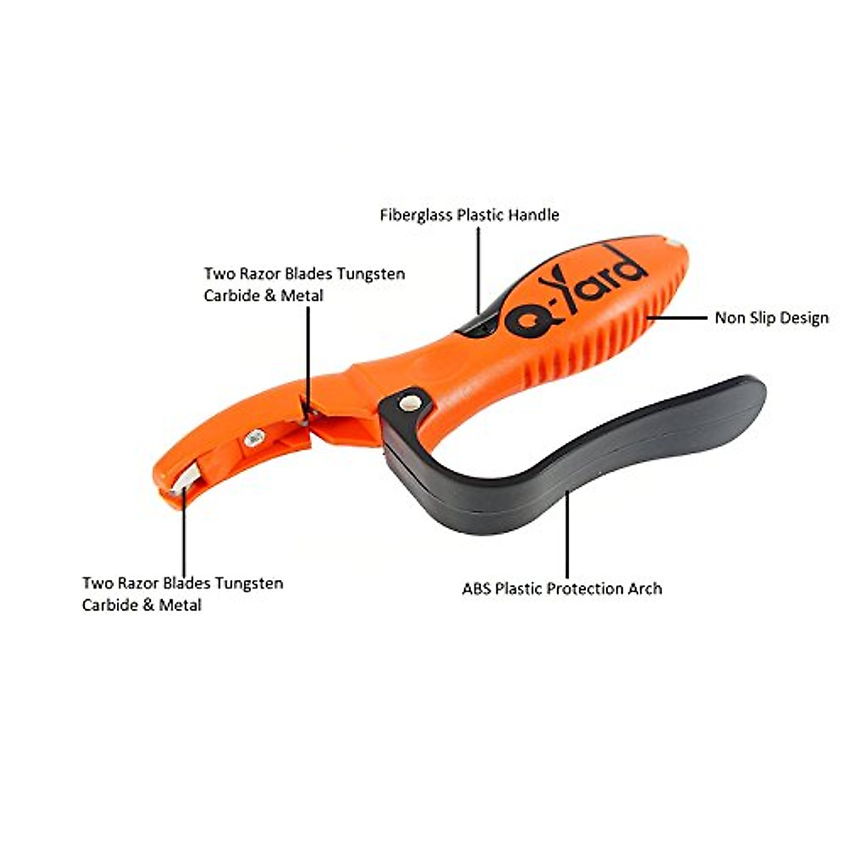 Q-yard QY-007A Handheld Multi-Sharpener for Pruning Shears, Garden Hand Pruner