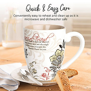 Mark My Words Special Friend Mug, 4-3/4-Inch, 20-Ounce Capacity