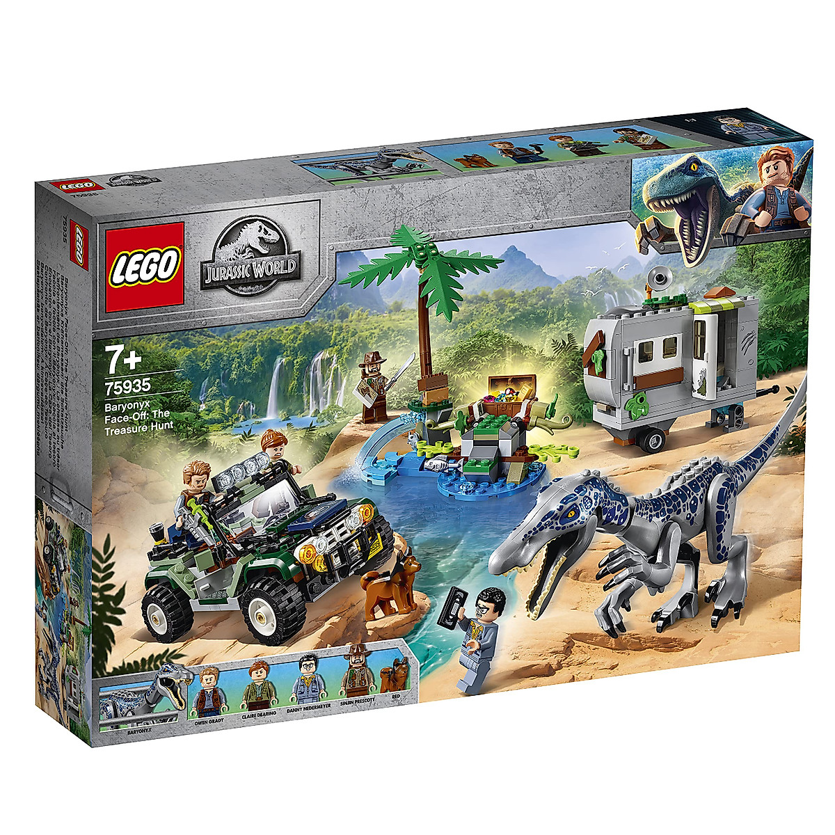 LEGO Jurassic World Baryonyx Face Off: The Treasure Hunt 75935 Building Kit (434 Pieces)