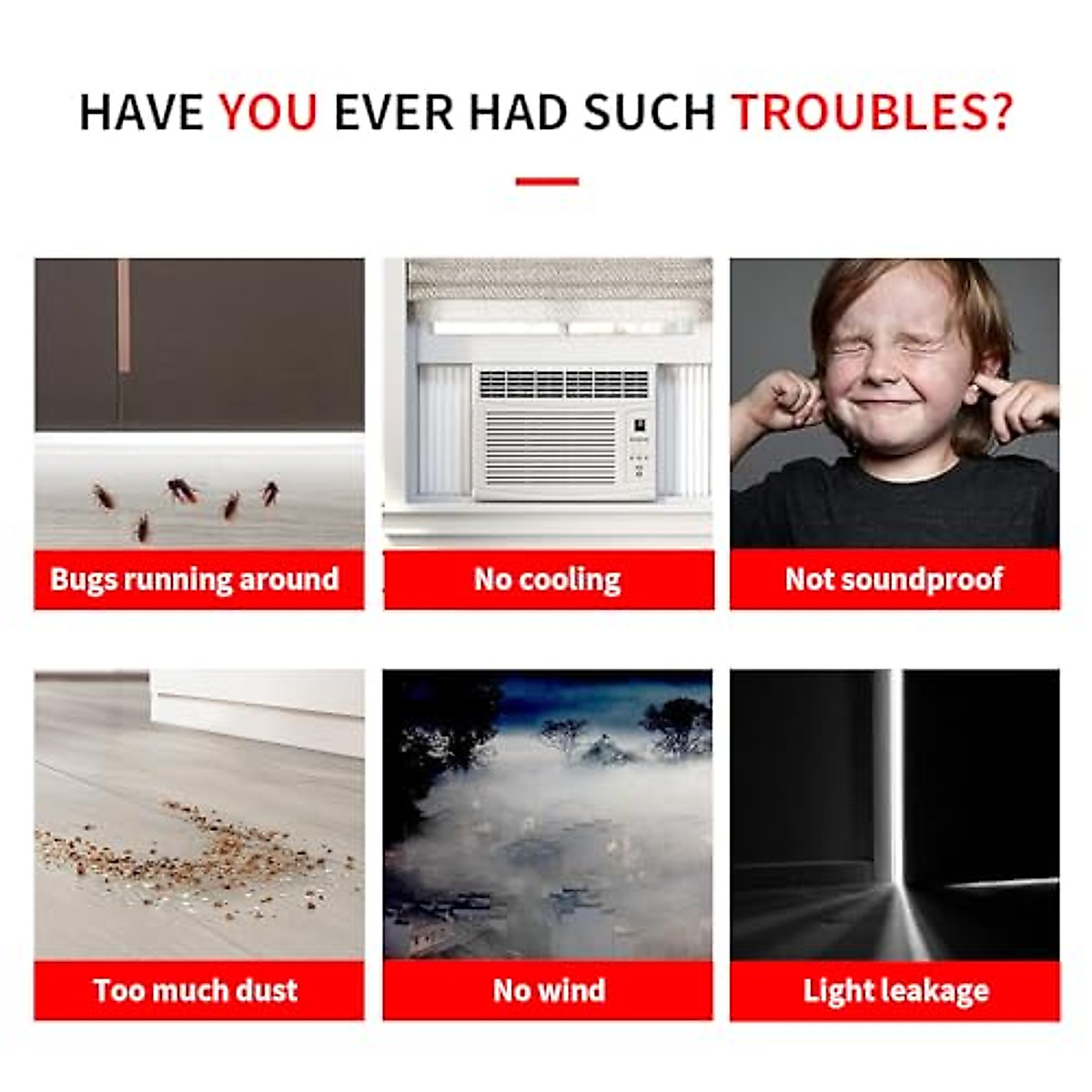 Door Draft Stopper, 36” Cuttable Weather Stripping Door Seal， Strong Adhesive Door Sweep for Exterior and Interior Doors. (1, Black)