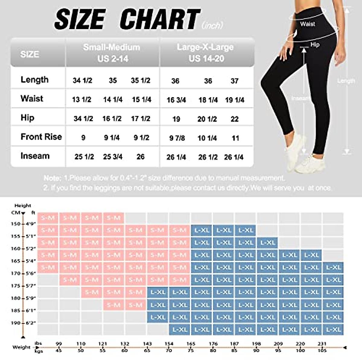 Crossover Leggings for Women Tummy Control - Soft High Waisted Leggings Non See-Through Cross Waist Tights Workout Running Yoga Pants (Black, Large-X-Large)