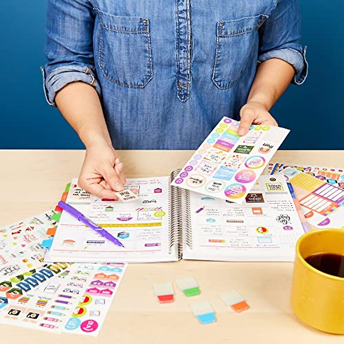 Avery Teacher Planner Stickers Pack, 30 Sheets of Teacher Planner Stickers, Set of 1,430 Stickers for Your Planner, Journal or Calendar (6781)