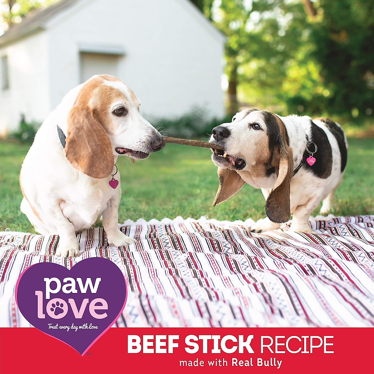 PawLove Treats Quick and Crunchy Gourmet Beef Stick Recipe Dog Snacks – Light and Airy Chew – Rich in Delicious Beef Flavor – Healthy Grain Free, High Protein Chew - Small Dog Size - (1.3 lb. Bag)