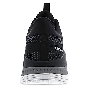 Dansko Peony Women’s Walking Sneakers– Comfortable, Breathable with Arch Support – Stain Resistant with Lightweight Rubber Outsole - Performance Walking Shoe Great for Healthcare Black 9.5-10 M US