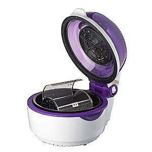 Gourmia GTA1500 Digital Electric Air Fryer, Griller and Roaster with Calorie Reducer Technology, White Free Recipe Book Included