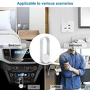 FYY Mini Air Purifier,Personal Portable Negative Ion Generator Air Purifier,Small USB Air Cleaner for Car,Bedroom, Home, Office-White