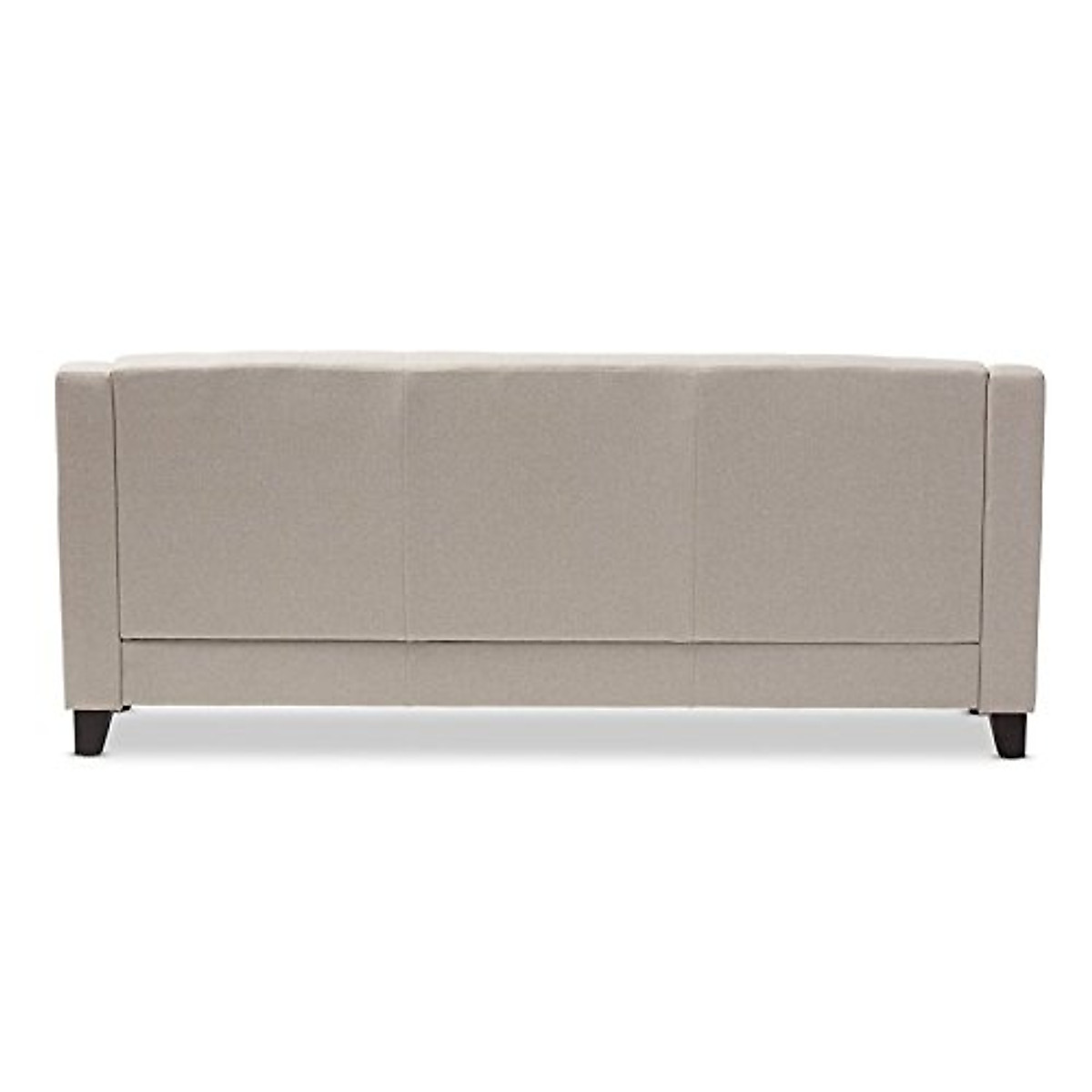 Hawthorne Collections Fabric Upholstered Sofa in Light Beige