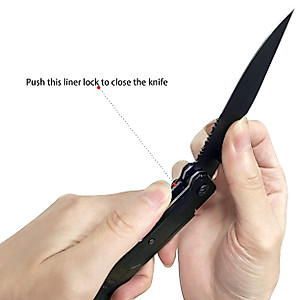 KetDirect Personalized Engraved Folding Knife for Boyfriend Husband from Girlfriend Wife - for Anniversary Christmas Birthday Valentines Thanksgiving - Mens Pocket Knives for Camping Fishing Hunting