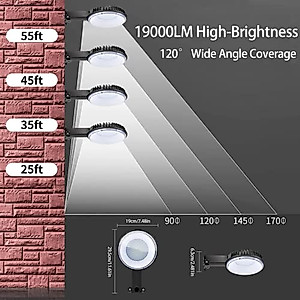 Vicalo 150W Outdoor Led Barn Light, Dusk to Dawn Photocell Led Garage Light 19,000LM 6500K Daylight White,IP67 Waterproof Area Light, Security Light/Flood Light/Yard Light/LED Parking Lot Light
