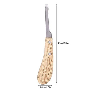 Yosoo Hoof Knife Straight Blade Left Right Handed Trimming Tool Horse Equipment for Cattle Horse Use