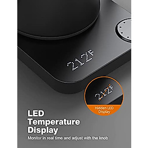 Gooseneck Electric Pour-Over Kettle, Temperature Variable Kettle for Coffee Tea Brewing, 0.9L Stainless Steel Kettle, Temperature Holding, Built-in Stopwatch