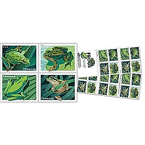Frogs Forever Postage Stamps US First Class Postage Book of 20