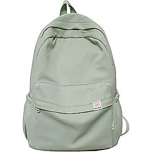 Kawaii Backpack Aesthetic Backpacks Back to School Supplies Aesthetic School Supplies for Teen Girls Women Mochila (Green)