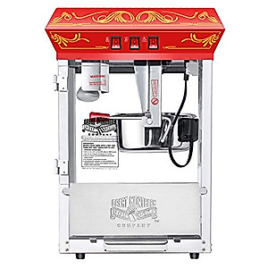 Great Northern Popcorn Countertop Style Popcorn Machine, Counter-top Popper, Red