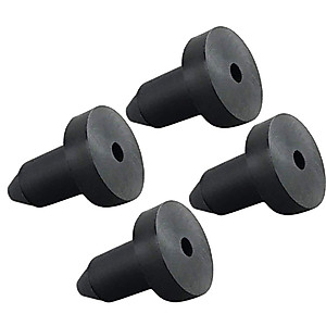 BUBOSPER 4 Pack Push in Kayak Drain Plug Compatible with Sundolphin Kayaks Aruba 8 SS, Aruba 10, Bali 8, Excursion 10 (4PCS) (Black)