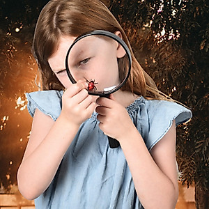 U.S. Toy US Toy One Jumbo 9" Plastic Magnifying Glass, Black