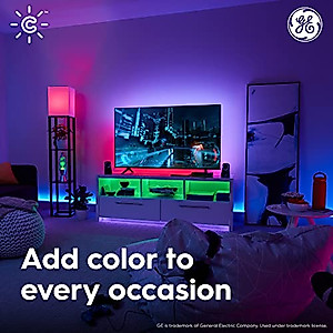 GE CYNC Smart LED Light Bulbs, Color Changing, Bluetooth and Wi-Fi, Works with Alexa and Google Home, ST19 Edison Style Light Bulbs (2 Pack)