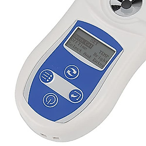 Sugar Tester, Brix Meter Backlight Display Fast Measurement Range 0-53% Widely Used 0.1% Accuracy for Fruit