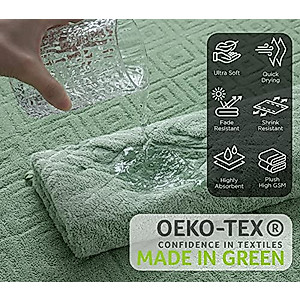 4 Pack Washcloths Set 13"x13",Premium Quality Towel Set for Bathroom, Hotel, Shower, Spa,Gym,Green Washcloths Set Soft and Absorbent & Quick Dry for Daily Use,Soft Microfiber Multipurpose Washcloths