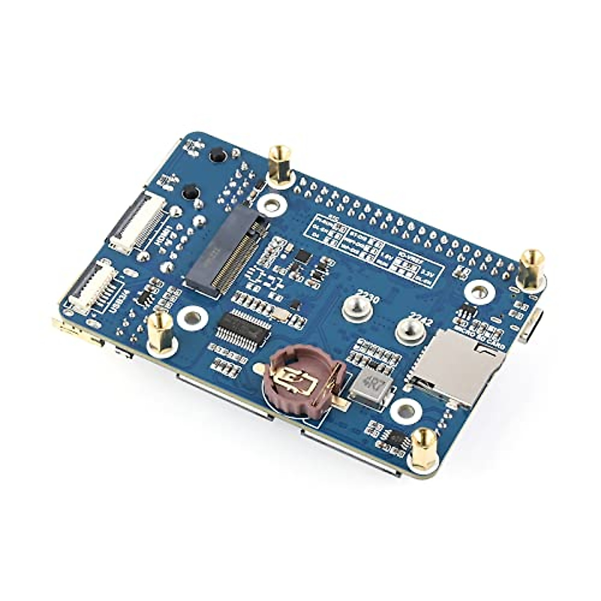 Waveshare Mini Base Board Designed for Raspberry Pi Compute Module 4 Powerful Functions in A Small Sized Body Suitable for Evaluating The Raspberry Pi CM4 Or Being Integrated Into End Products