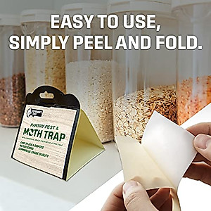 Exterminators Choice 10 Pack Professional Grade Pantry and Moth Traps with Pheromone Attractant | Effective Non-Toxic Safe