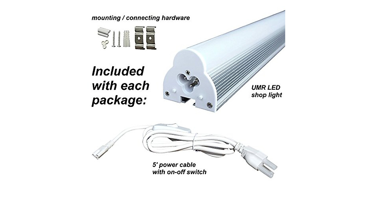 UMR Brightest LED Shop Light 4FT 22W Linkable to Every Length, Ultra ...