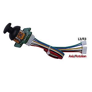 SJ@JX Arcade Game Controller USB Encoder Board Gamepad LED Microswitch Button Analog Joystick Flying Stick for Nintendo Switch PC PS3 Retropie Raspberry Pi