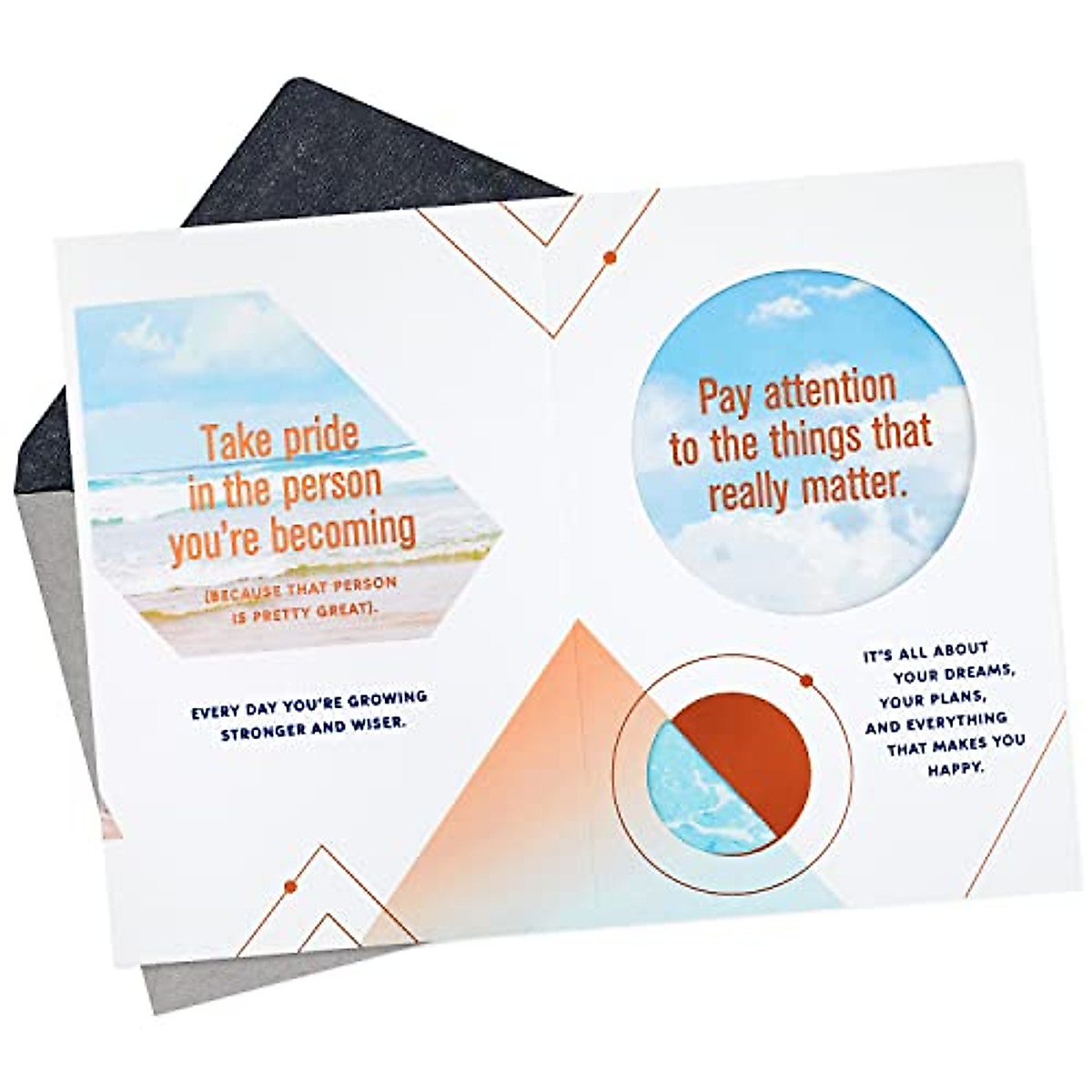 Hallmark Birthday Card for Son (Hangable or Displayable Decoration, Modern Mountains)