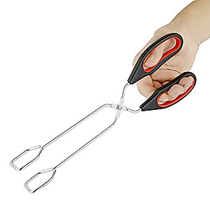 Hovico 3 Pack Stainless Steel Scissor Tongs, Kitchen Tongs for Cooking Food Tongs BBQ Barbecue Tong Grilling Tongs Bread Food Clamp, 9/11/13 Inch