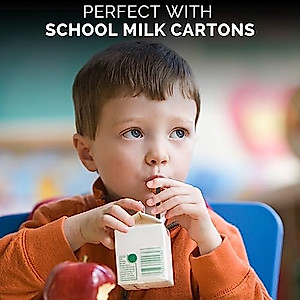 [500 Bulk] 5.75 inch Black Short Paper Straws, Stir Straws for Cocktail, Coffee, Mixed Drinks - Home, Bar and Restaurant Straws - 100% Biodegradable